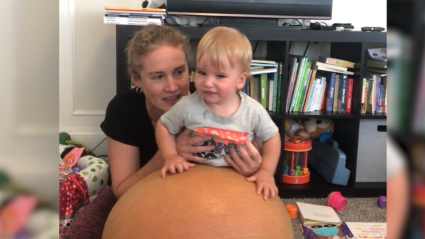 Pathways.org | Beach-Ball Tummy Time